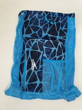 Speedo | Bags | Speedo Blue Geometric Deluxe Vent Ventilator Mesh ...
